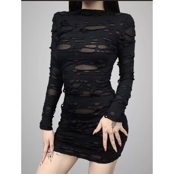 Dresses | Gothic Halloween Collection Sexy Mummy Zombie Y2k Cutout ...